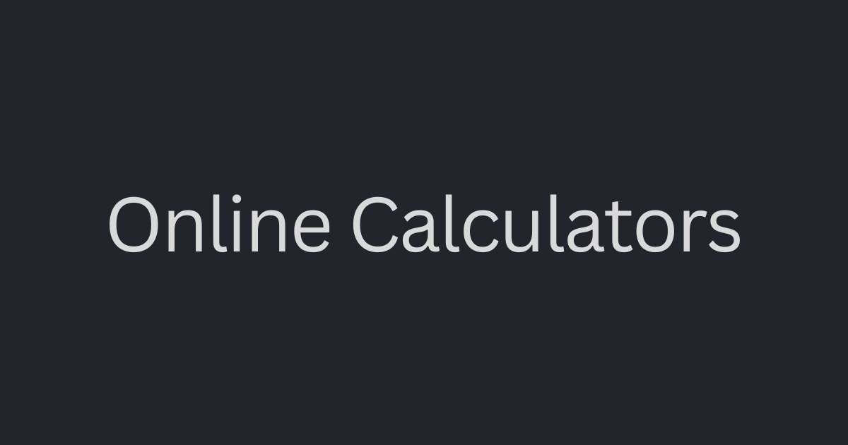 Scientific Calculator – Online Math Calculator